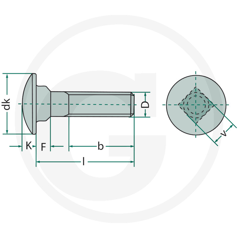 Schlossschrauben (DIN 603) online kaufen