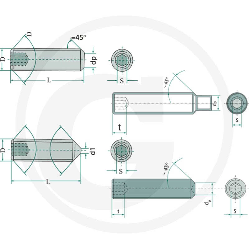 Gewindestifte online kaufen